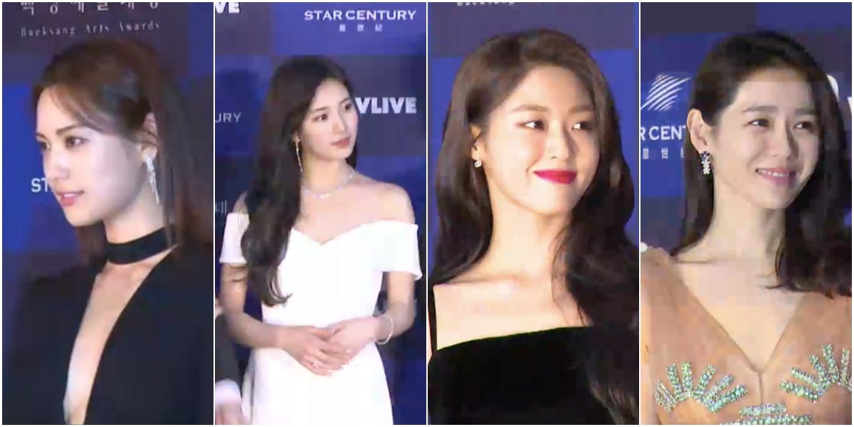 百想／女星紅毯比心機 國際美女NANA「深V到肚臍」 | 娛樂 | NOWnews今日新聞