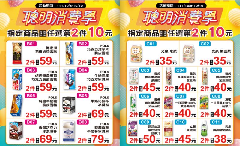 雙十國慶！全家古娃娃霜淇淋買1送1 7-11咖啡買10送10 | beanfun!