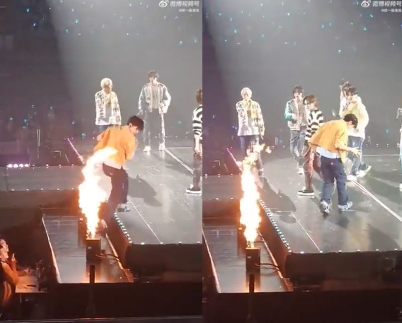 TREASURE表演發生火燒意外！影片曝 | beanfun!