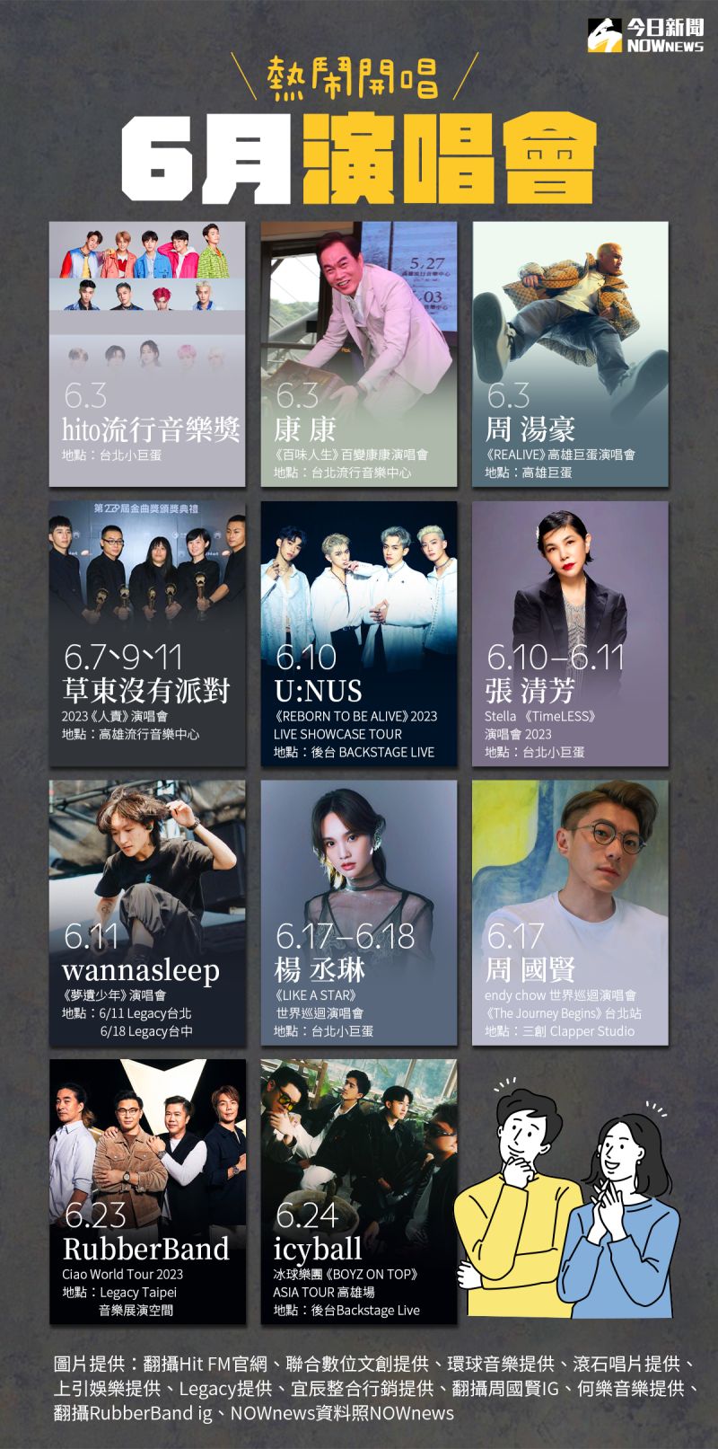 6月熱唱／hito流行音樂獎卡司超華麗！張清芳、楊丞琳接力攻蛋 | 娛樂 | NOWnews今日新聞