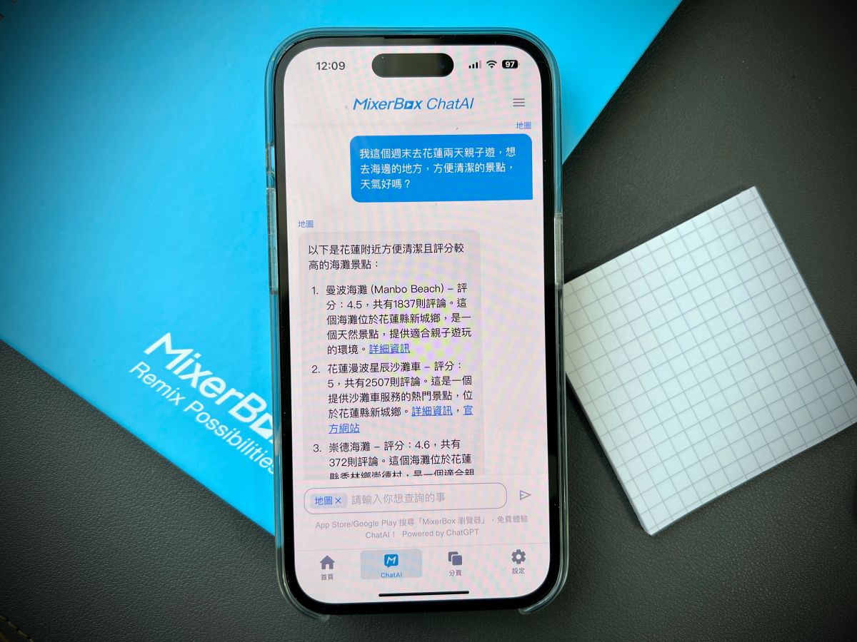 MixerBox開外掛加入ChatMap成「AI導遊」 出遊地址、評分一次看 | 3C科技 | 生活 | NOWnews今日新聞