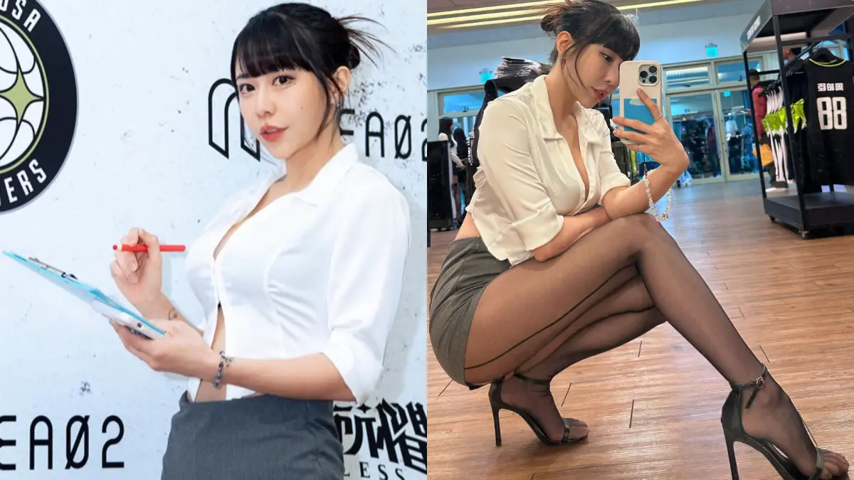 「本土第一美胸」梓梓扮黑絲OL！高跟鞋踩人照片曝光 3萬人暴動 | 娛樂 | NOWnews今日新聞