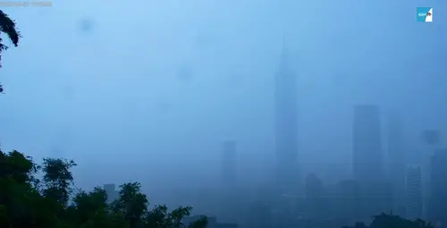 台北根本颱風天！「天空變晚上」居民傻爆眼 震撼10分鐘吞沒101 | 天氣預報 | 生活 | NOWnews今日新聞
